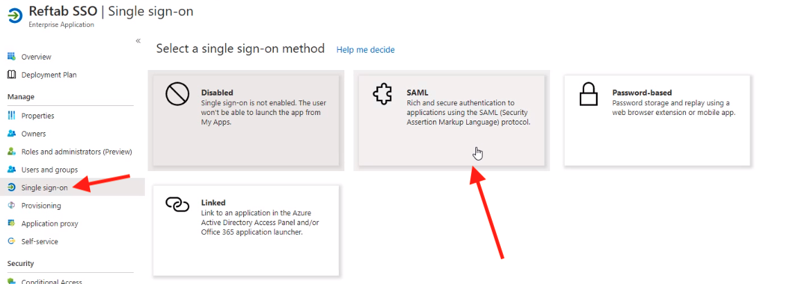 Azure Active Directory Integration With Saml Sso Reftab Blog